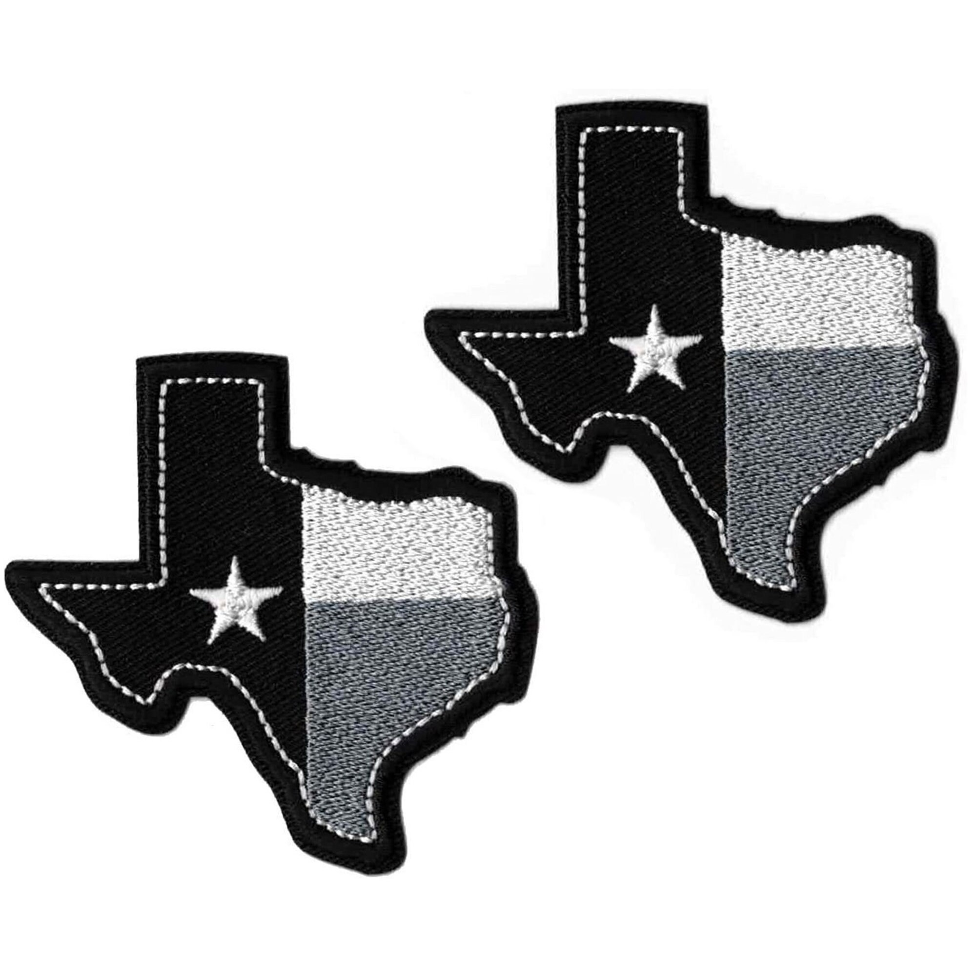 Texas Flag Patches 2-pack USA Flag Embroidered Iron on Patch - Etsy