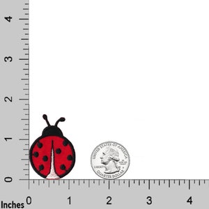 Small Ladybug Patches (5-pack) Insect Embroidered Iron on Patch ...