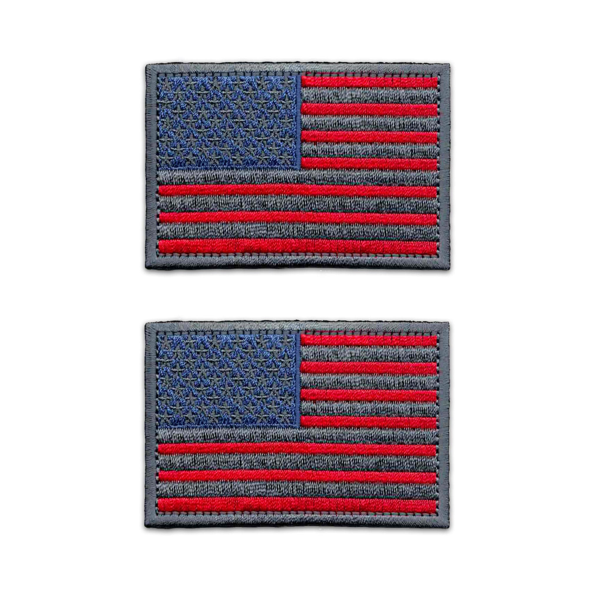 Aged American Flag Patch Iron on Patriotic USA Patch 2-pack | Etsy