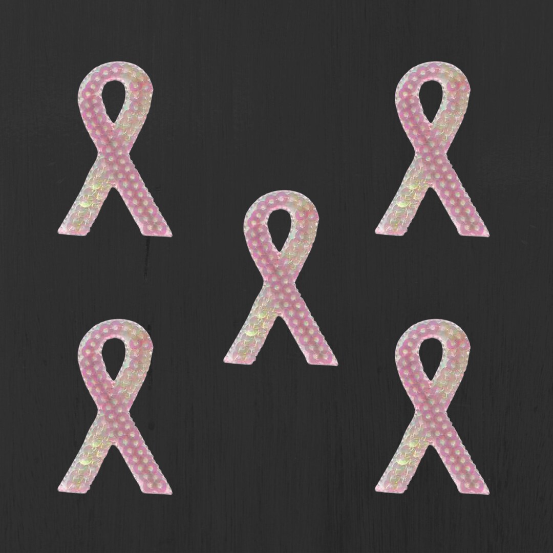 Breast Cancer Patches 5-pack Awareness Sequined Iron on - Etsy