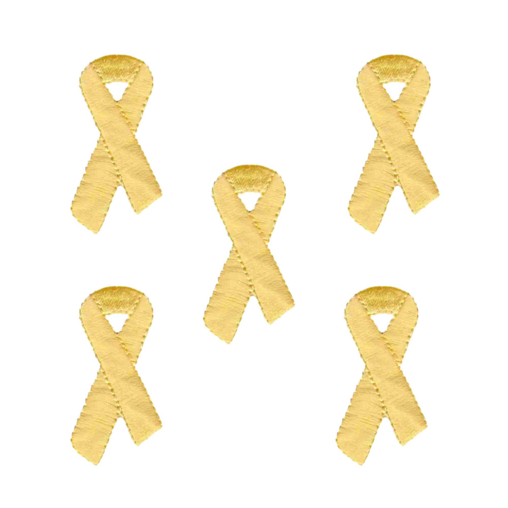 Yellow Ribbon Patches 5-pack Awareness Embroidered Iron on - Etsy