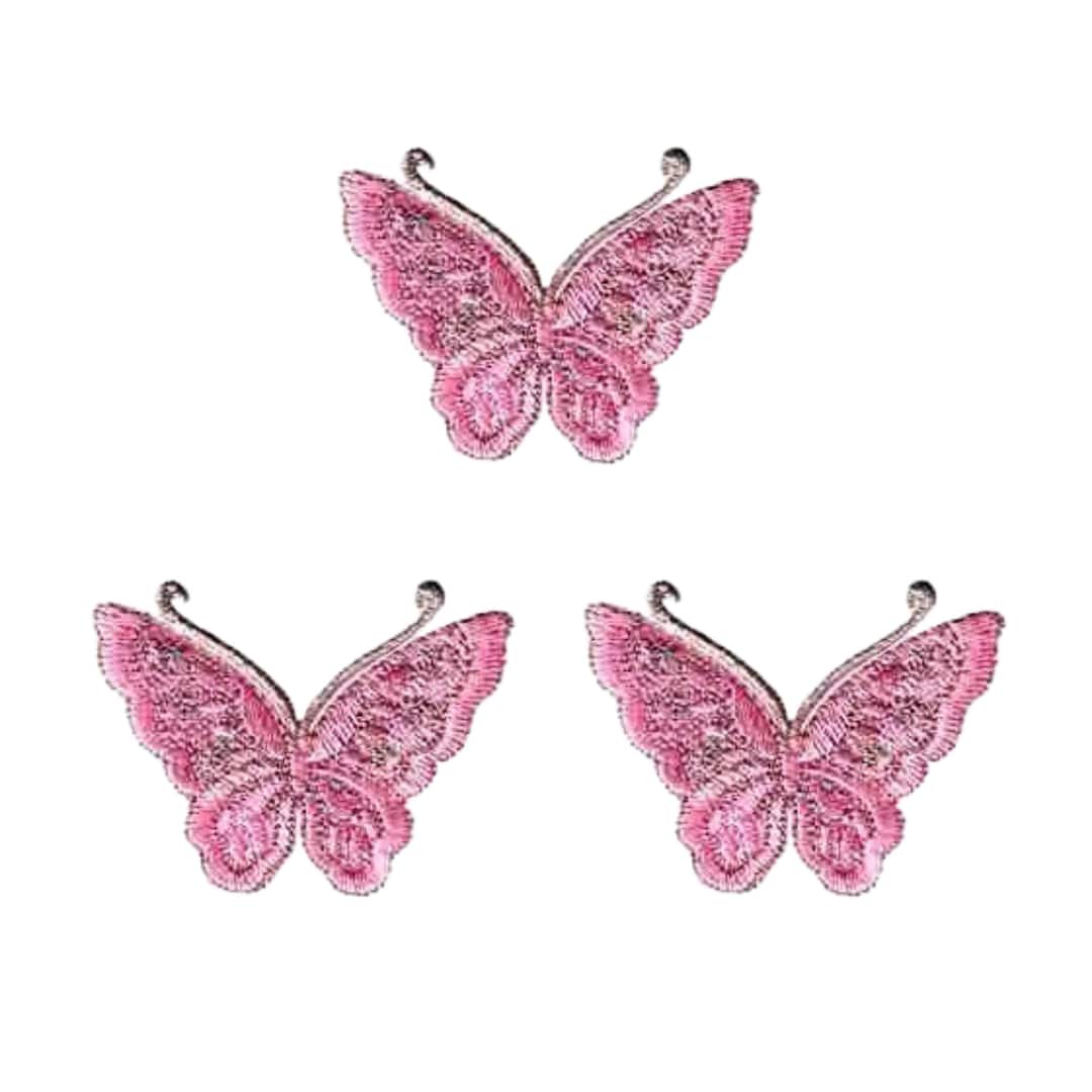 Gold Thread Butterfly (3-pack)iron on Patch: Pink - Free Shipping - Etsy