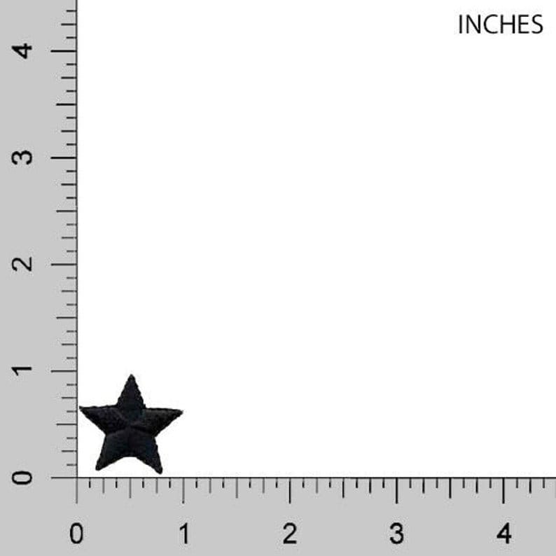 One Inch Star Patches 10 Pack Star Embroidered Patch Iron on - Etsy
