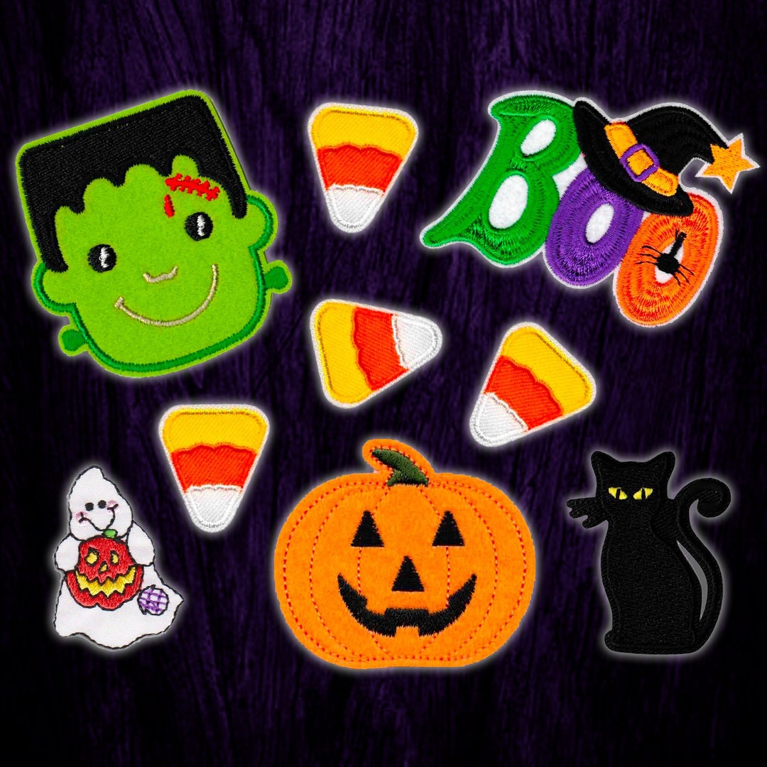 Halloween Patches | Iron on Embroidered Appliques - Embellishments for ...
