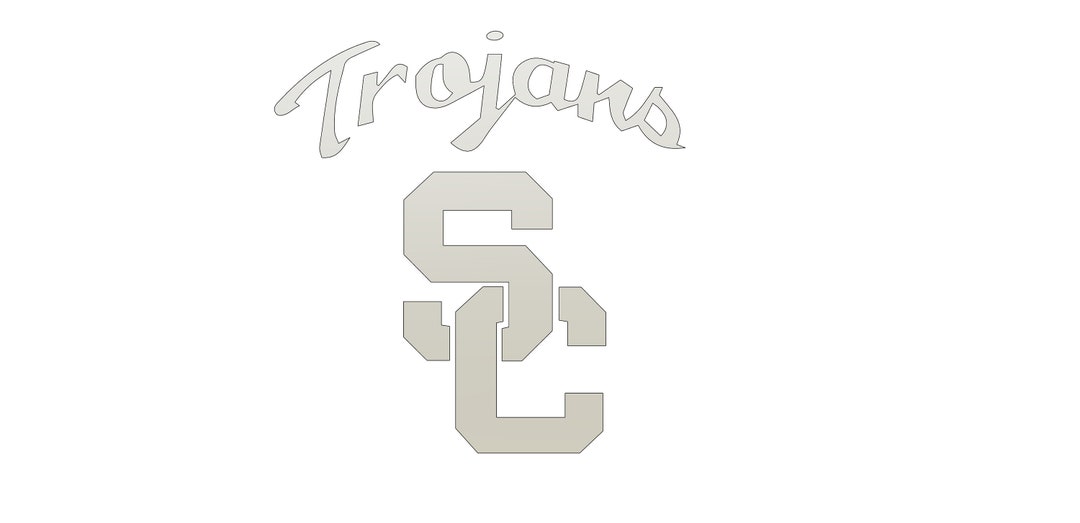 USC Trojan LOGO Printable Vector Artwork DIGITAL Files in .dxf and .ai ...