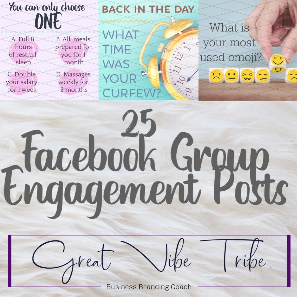 25 Facebook Engagement Posts to Get Your Group - Etsy