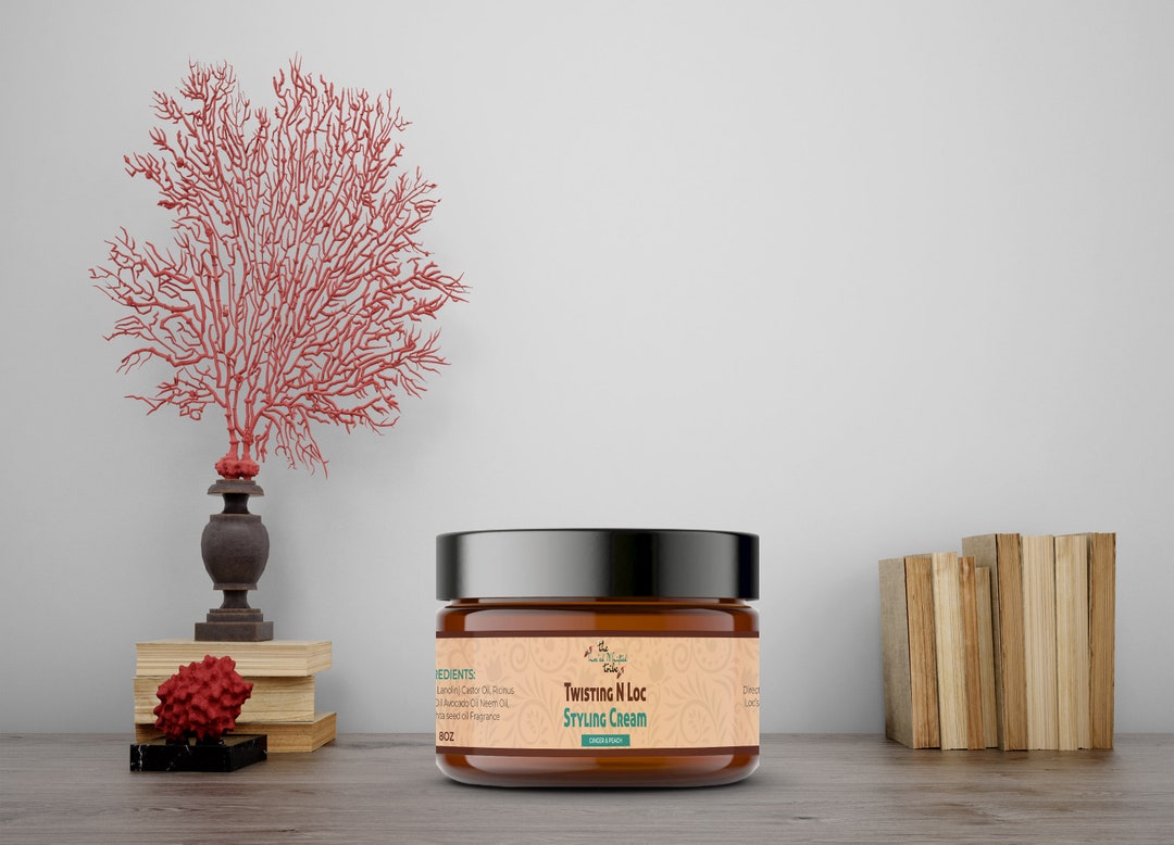 Loc Styling Cream Twisting and Loc Ginger and Peach Fragrance Handmade ...