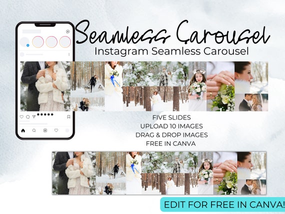 Seamless Carousel Instagram Template Instagram Template - Etsy