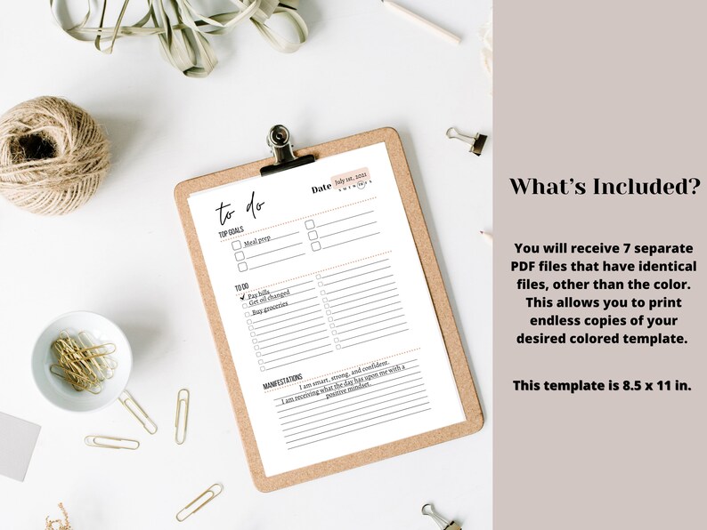 Weekly Planner Printable to Do List | Neutral Colors to Do List ...