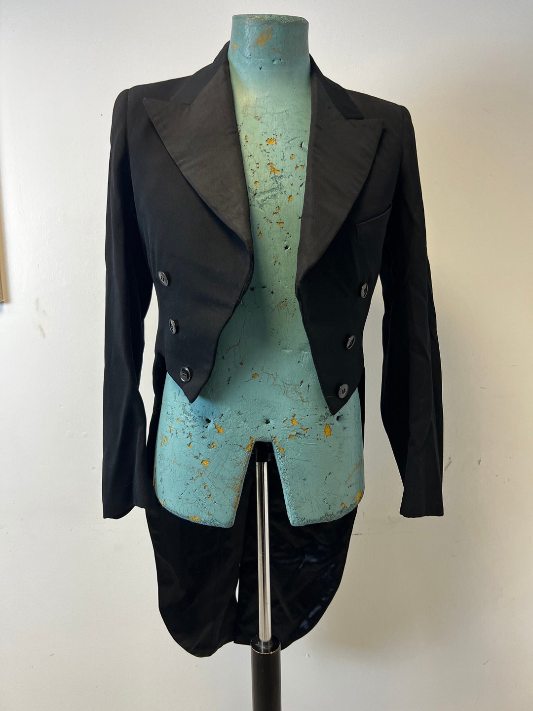 1930s Black Long Tailcoat by John Pnell of Liverpool, Men/women's ...