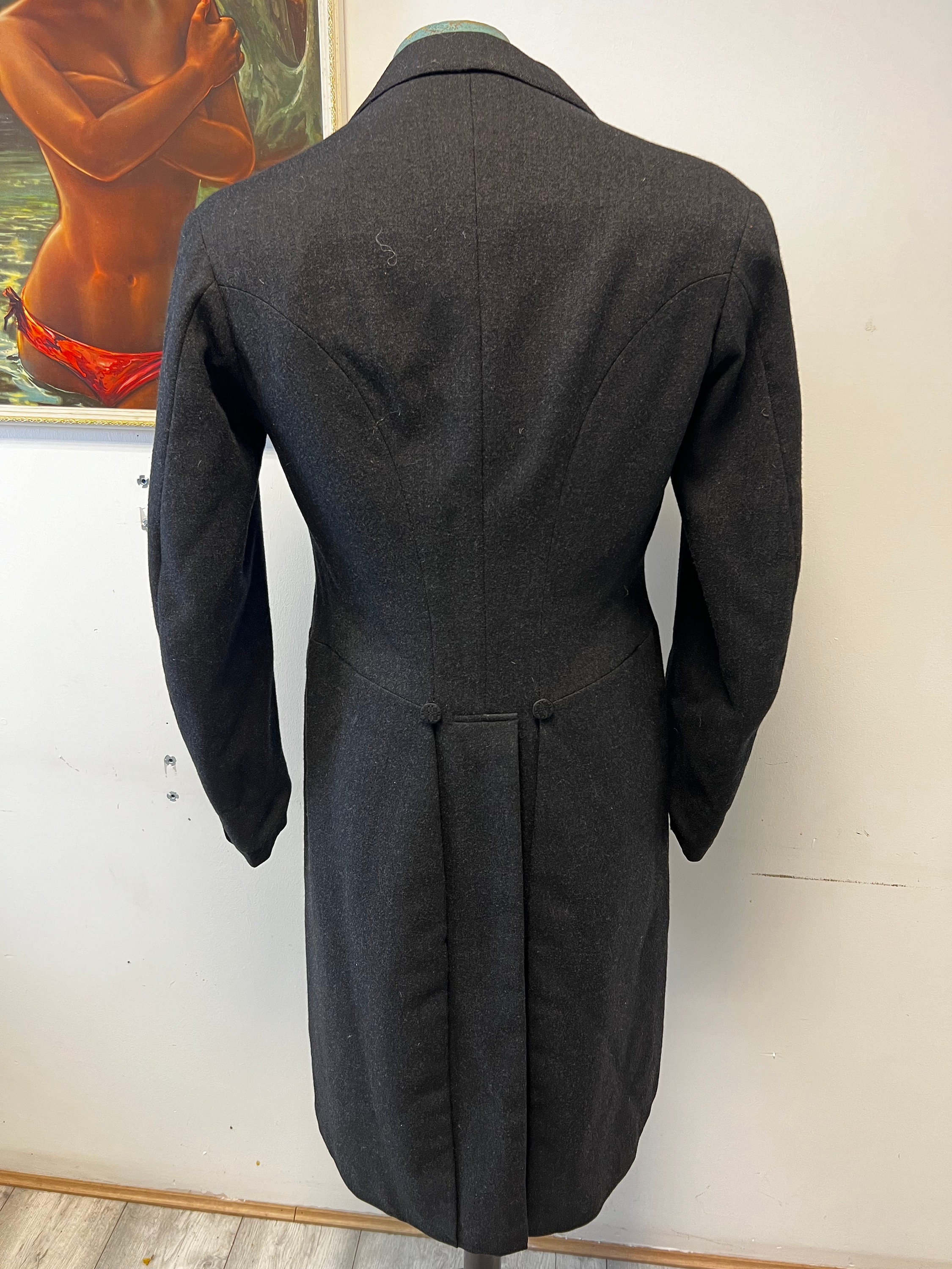 Mens Vintage Grey Wool Morning Suit Coat, Tail Coat. - Etsy