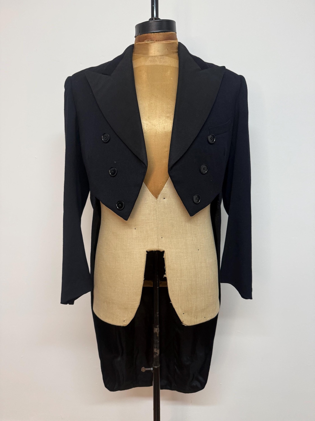 Custom Made 1950s Black Long Tailcoat. Men/women's, Wedding, Music Conducer Tuxedo - Etsy