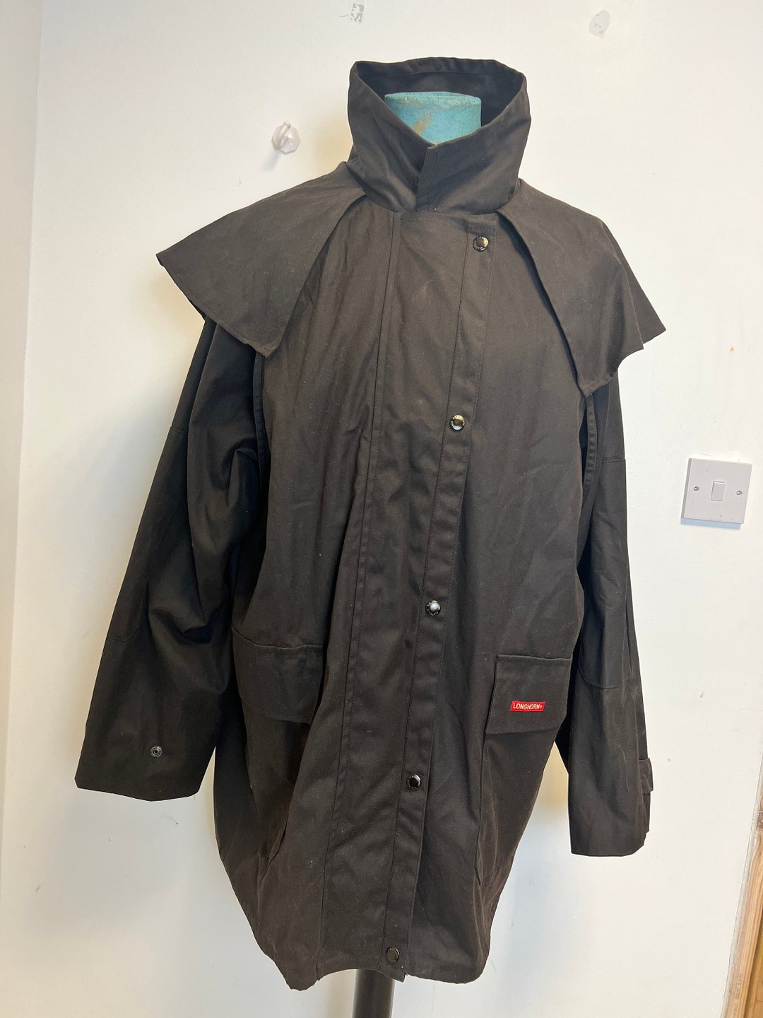 Vintage Dead Stock R.m.williams Longhorn 3/4 Length Oilskin - Etsy