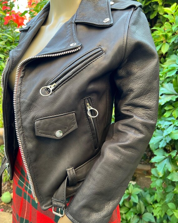 Vintage Branded Garments Womans Leather Bikers Jacket… - Gem