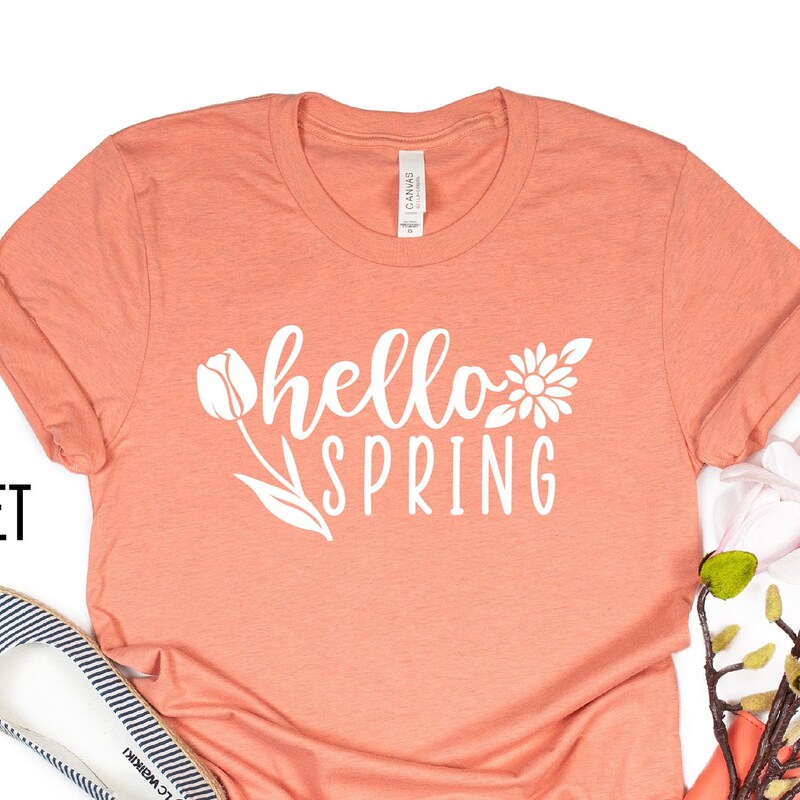 Hello Spring Shirt - Etsy