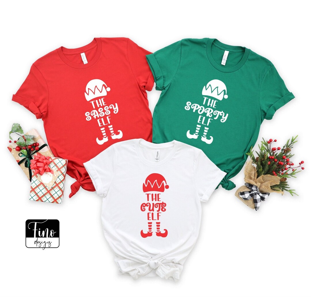 Personalized Elf Shirt, Group Christmas Elf Shirt, Sassy Elf Tee ...