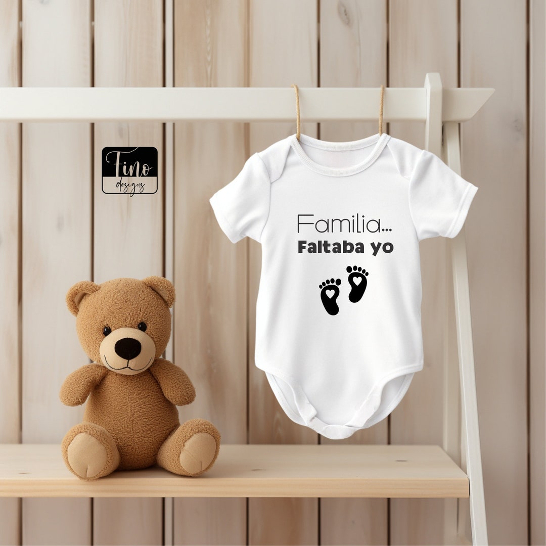 Spanish Pregnancy Family Announcement, Baby Reveal Onesie for Family ...