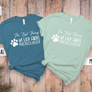 Dog Rescue Shirt, Animal Rescue Shirt, Rescue Dog Tshirt, Paw Print ...