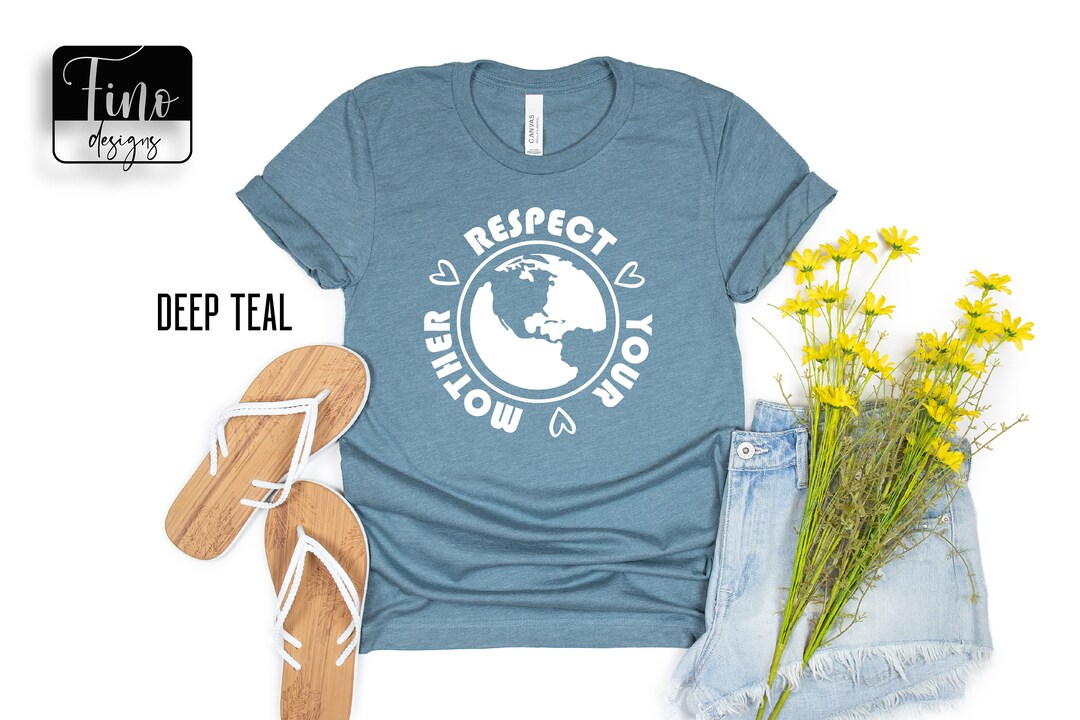 Earth Day Shirt, Respect Your Mother Shirt, Womens Vegan Tshirt, Mother ...