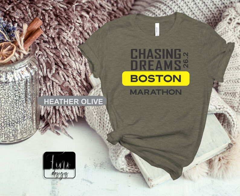 Boston Marathon Shirt Custom Running Tshirt Marathon | Etsy