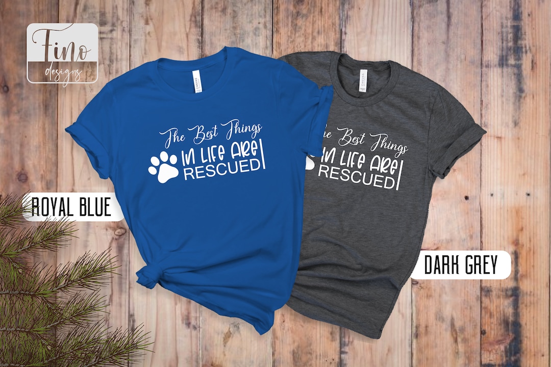 Dog Rescue Shirt, Animal Rescue Shirt, Rescue Dog Tshirt, Paw Print ...