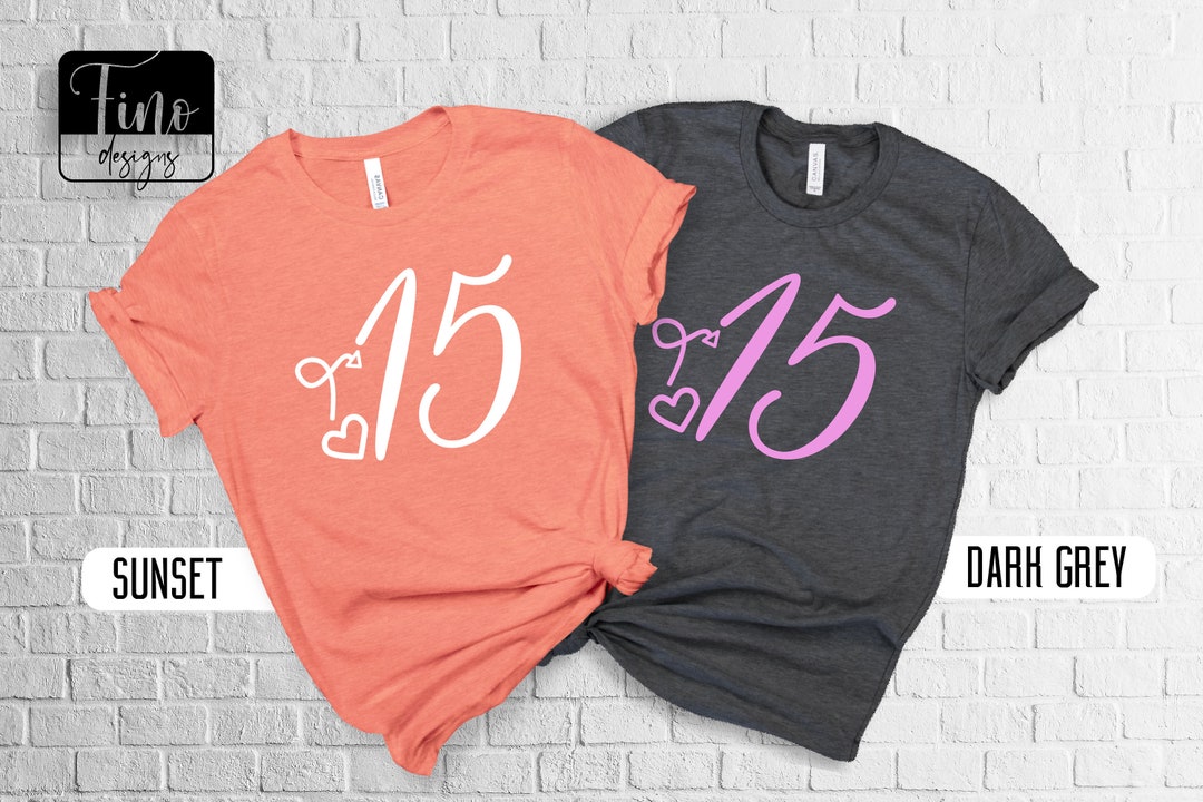 15th Birthday Shirt, 15th Birthday Tshirt, 15th Birthday Gift, Sweet ...