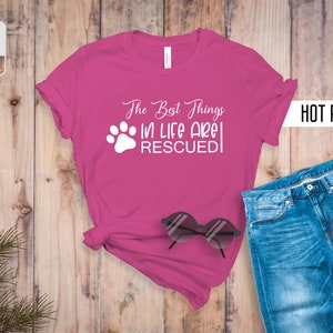 Dog Rescue Shirt, Animal Rescue Shirt, Rescue Dog Tshirt, Paw Print ...