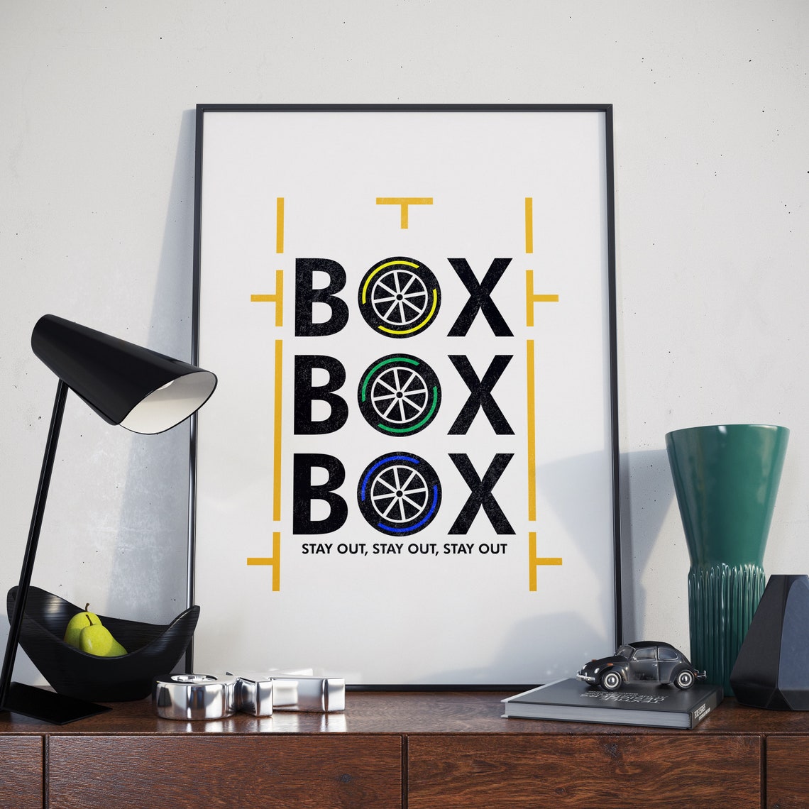 Box, Box, Box Pit Stop Poster F1 Poster Formula 1 Prints Formula 1 ...