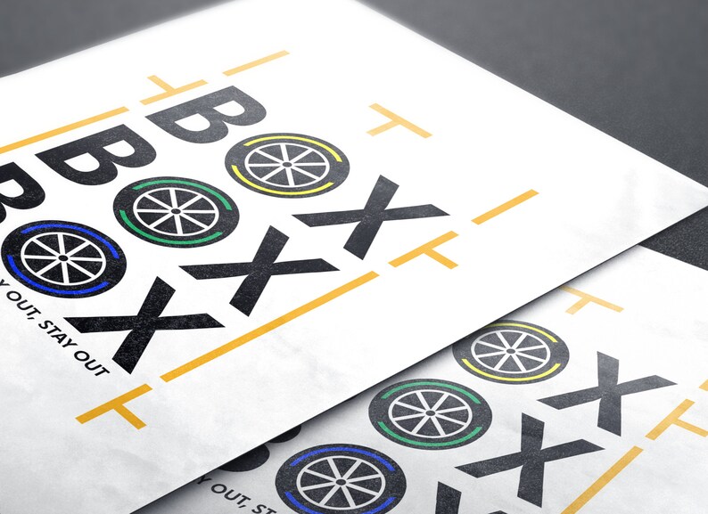 Box, Box, Box Pit Stop Poster F1 Poster Formula 1 Prints Formula 1 ...