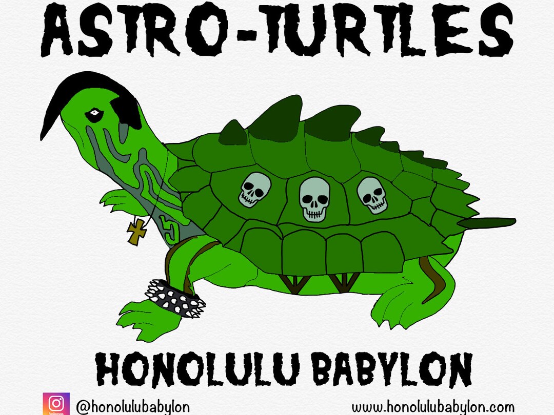 ASTRO-TURTLES 4x3 4 Mil. High Gloss (UV) Sticker - Etsy