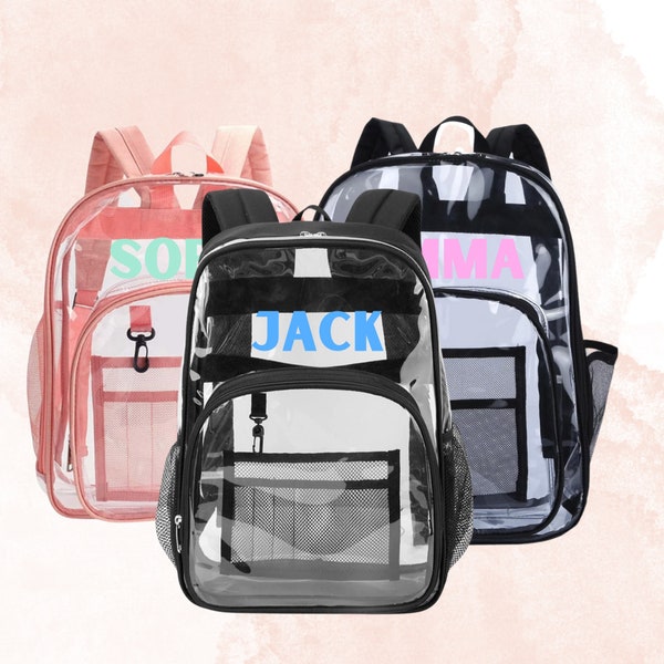 Clear Backpack - Etsy
