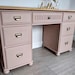 SOLD SOLD SOLD Solid Oak Pink Study Desk - Etsy