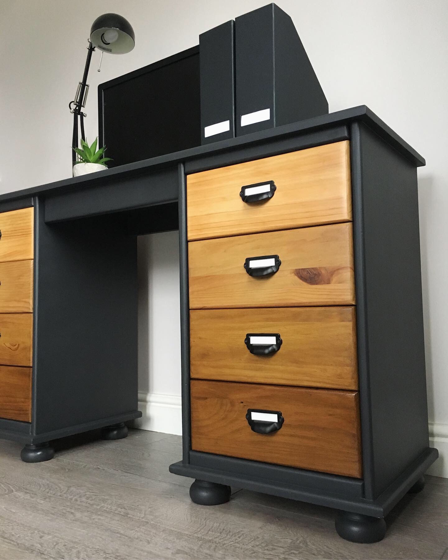 SOLD SOLD SOLD Ash and Ombré Pine Study Desk - Etsy