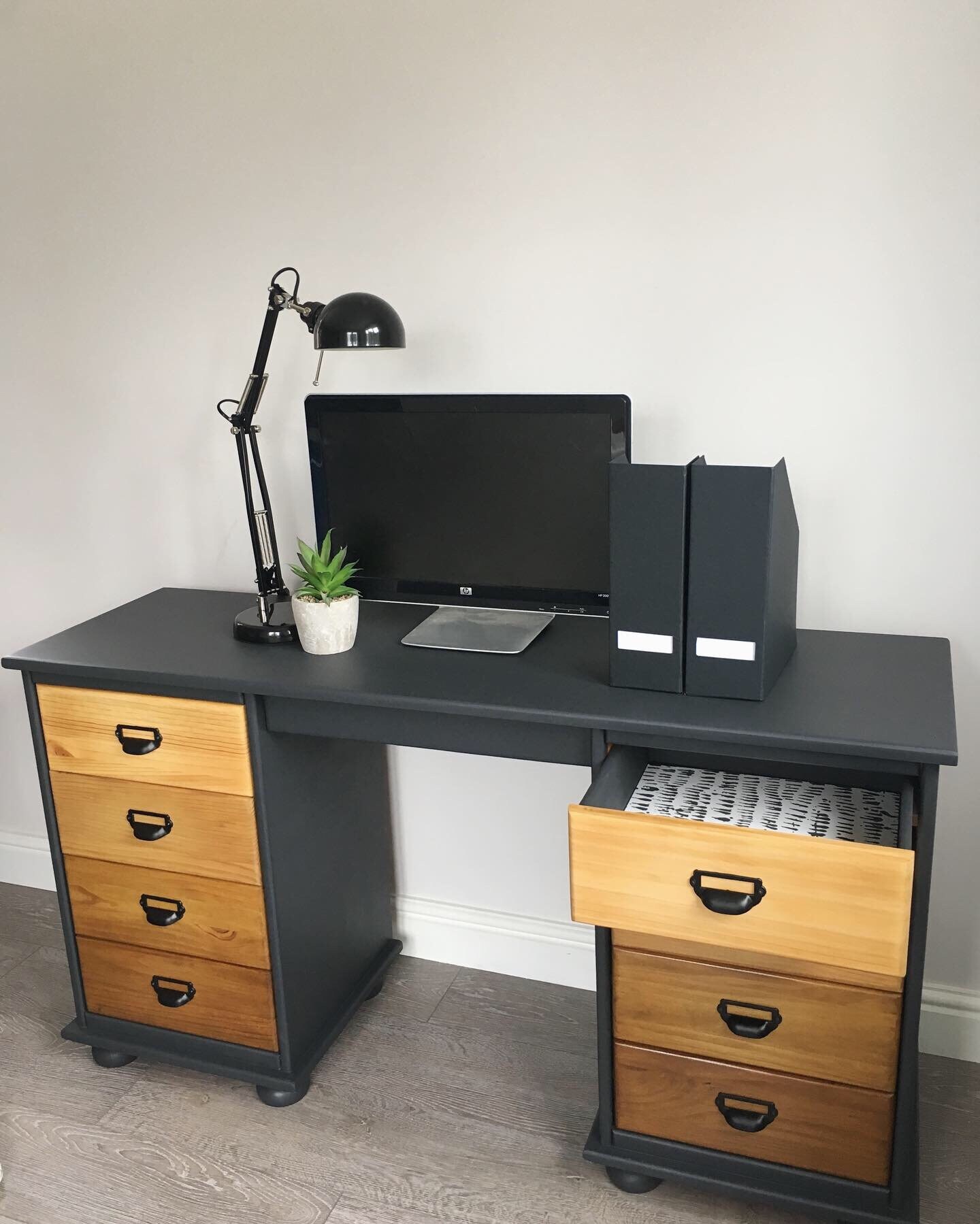 SOLD SOLD SOLD Ash and Ombré Pine Study Desk - Etsy