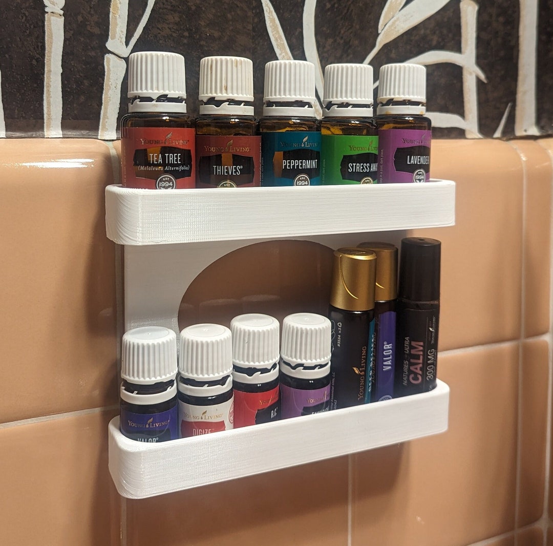 3D Printed Essential Oil Holder, Wall Mount Aromatherapy Display - Etsy