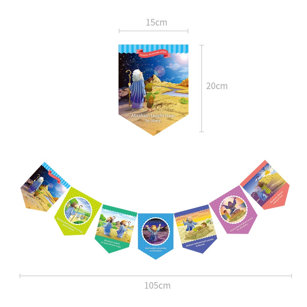 Printable Banner Set-bible Story abraham the Ancestor of - Etsy