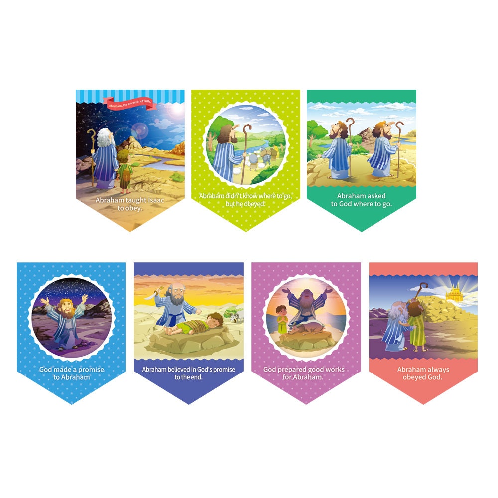 Printable Banner Set-bible Story abraham the Ancestor of - Etsy