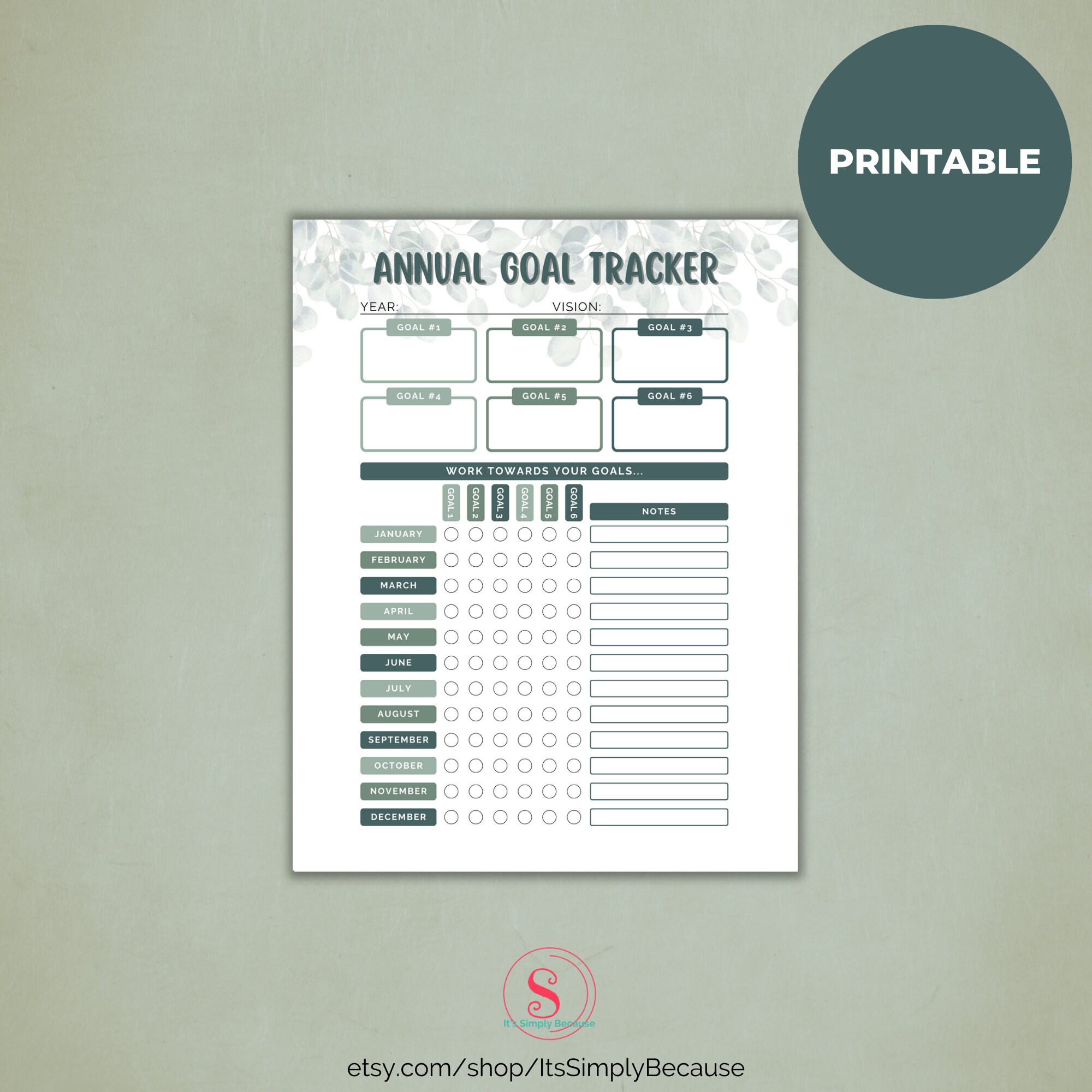 Goal Tracker | Habit Tracker Bundle | Goal Setting Sheet | Habit ...