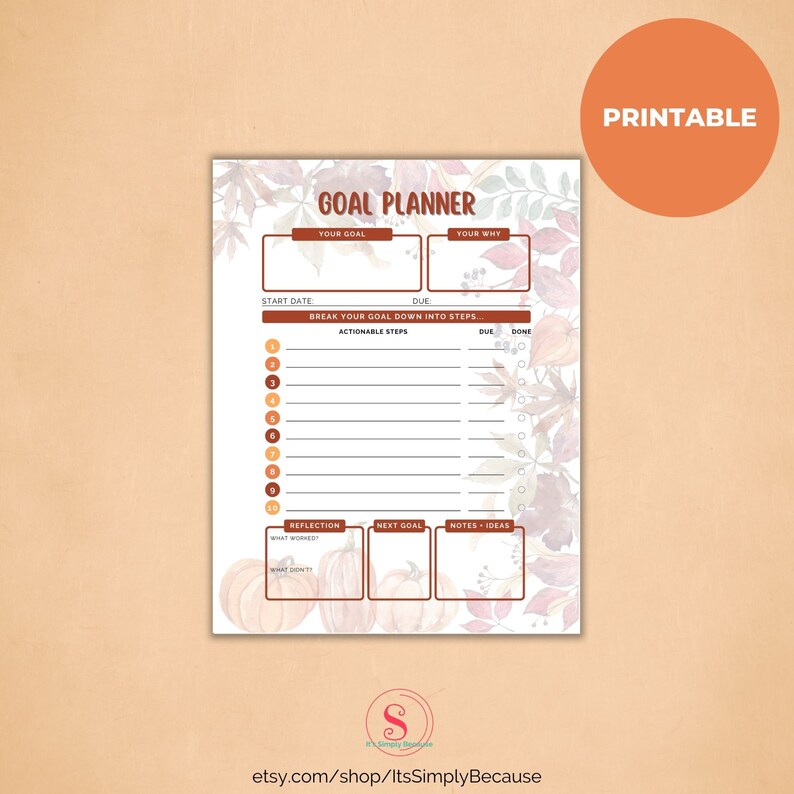 Ultimate Habit Tracker & Goal Setting Bundle | Autumn Habit Tracker ...