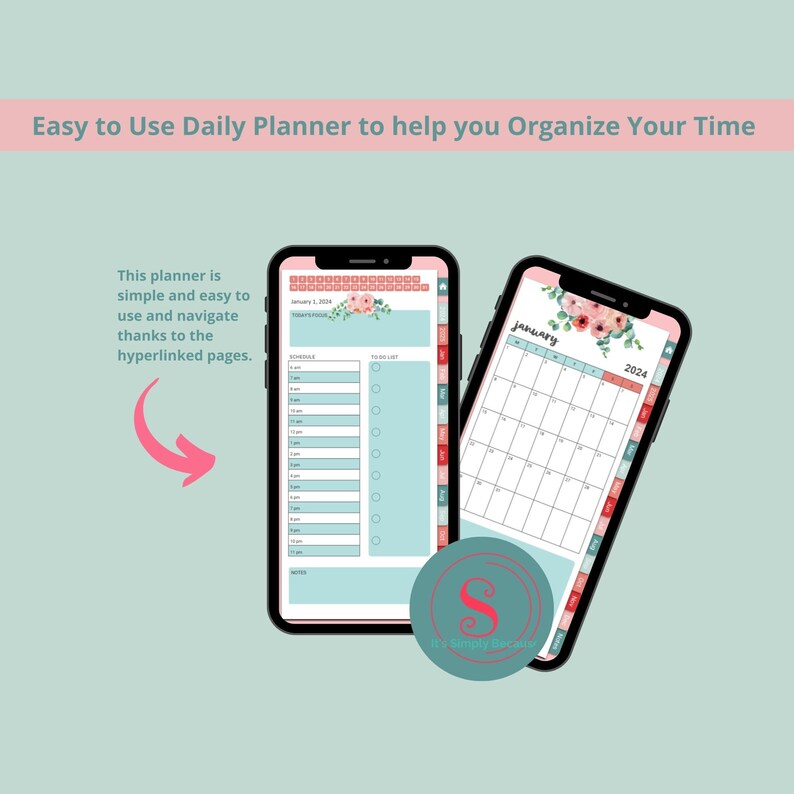 Smartphone Digital Planner 2024 for Goodnotes 2024 Digital Notability ...