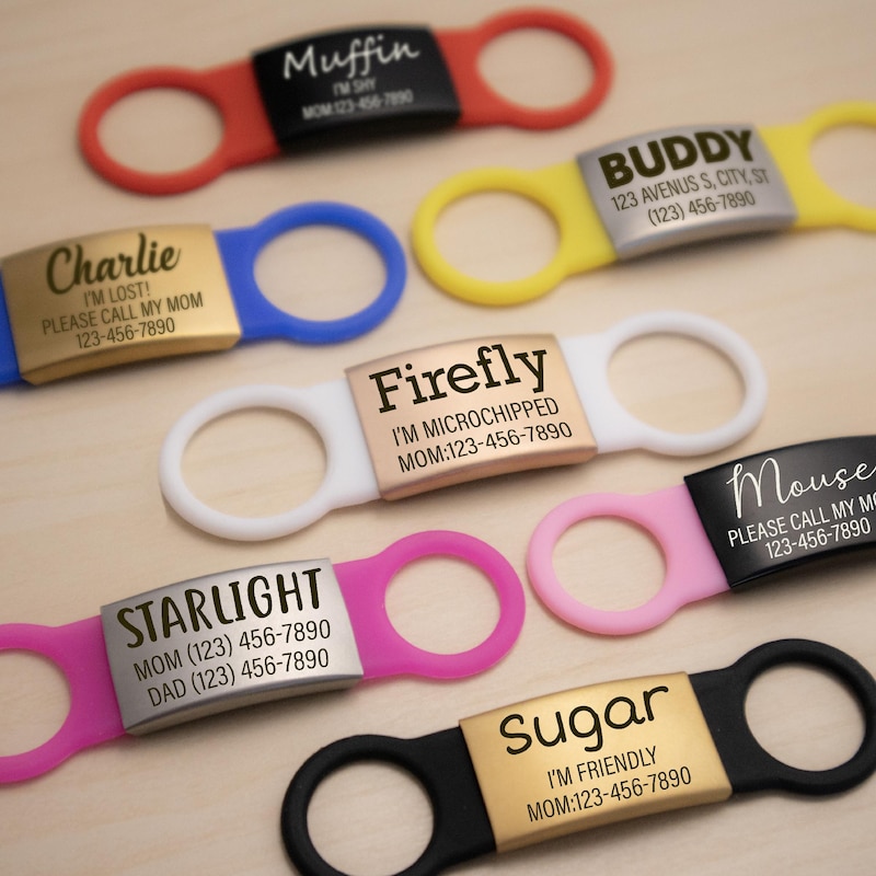 Dog Name Tags - Etsy