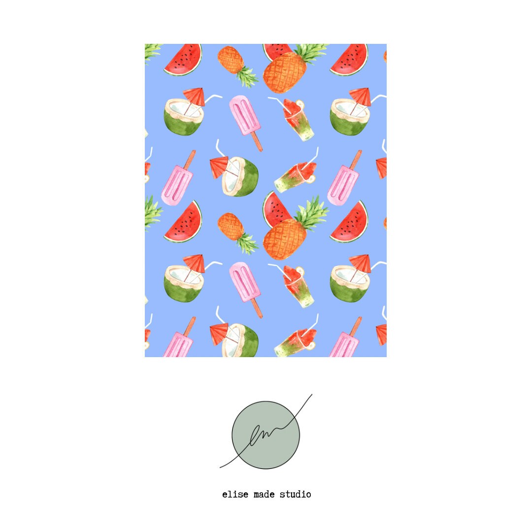 PRINTABLE Summer Collection Three Digital Art Printables (8.5 in X 11 ...