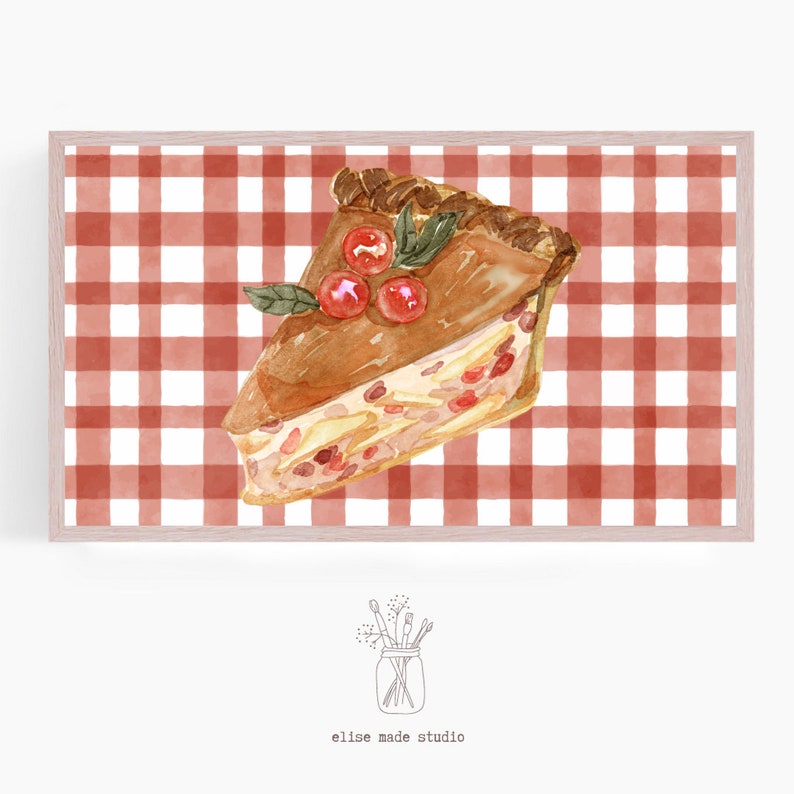 Thanksgiving Pie Fall Frame TV Art (SINGLE) - Etsy