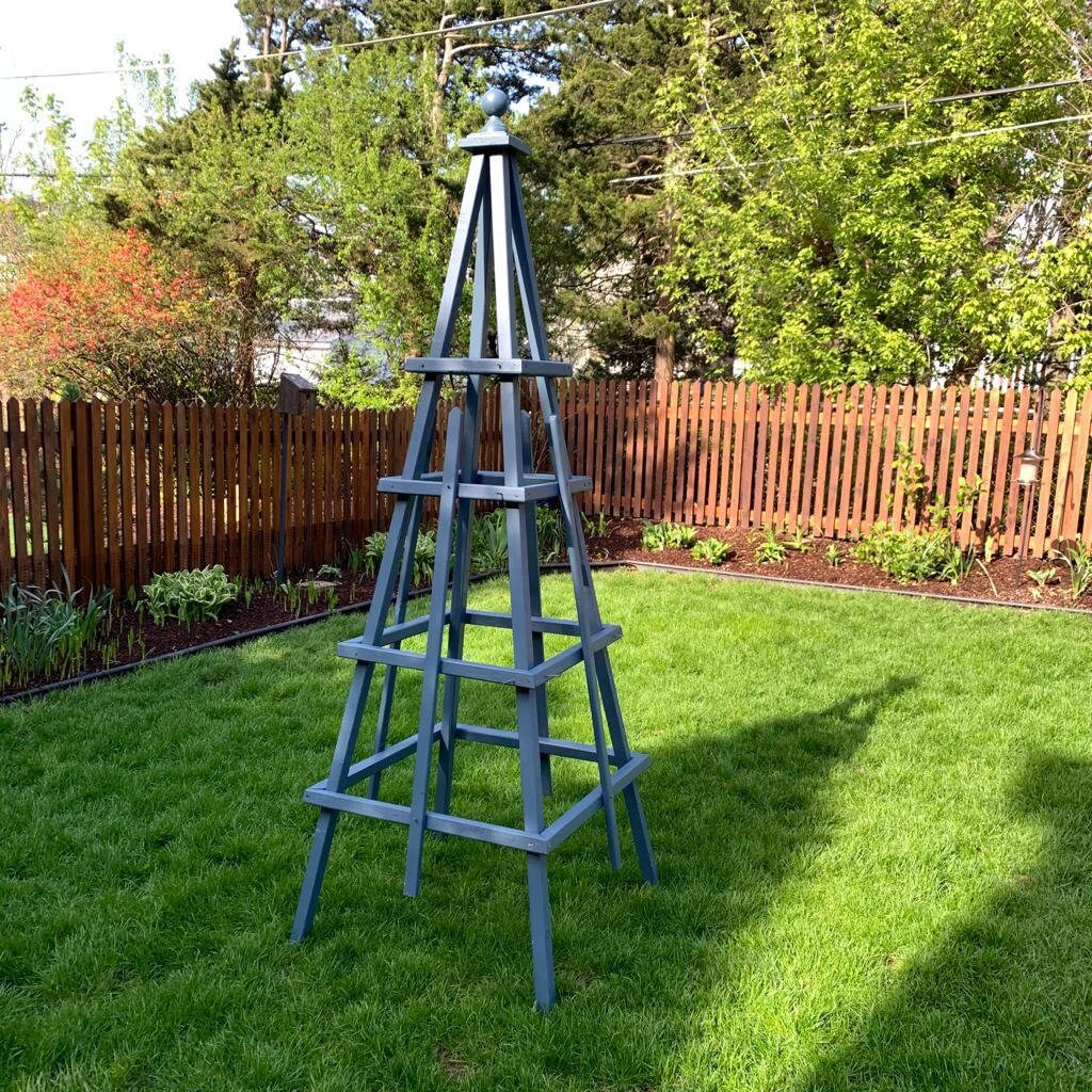 7-foot Cedar Garden Obelisk - Etsy