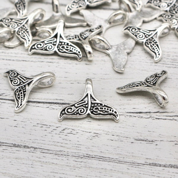 Whale Tail Charm - Etsy