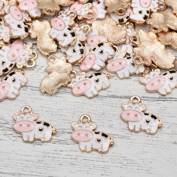 Cow Charm Bracelet - Etsy