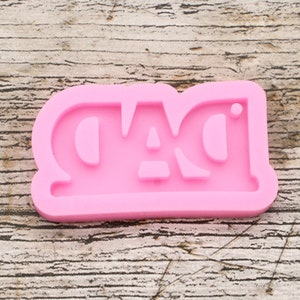 Dad Silicone Mould, Dad Keyring Silicone Mould, Keyring Making, Pendant ...