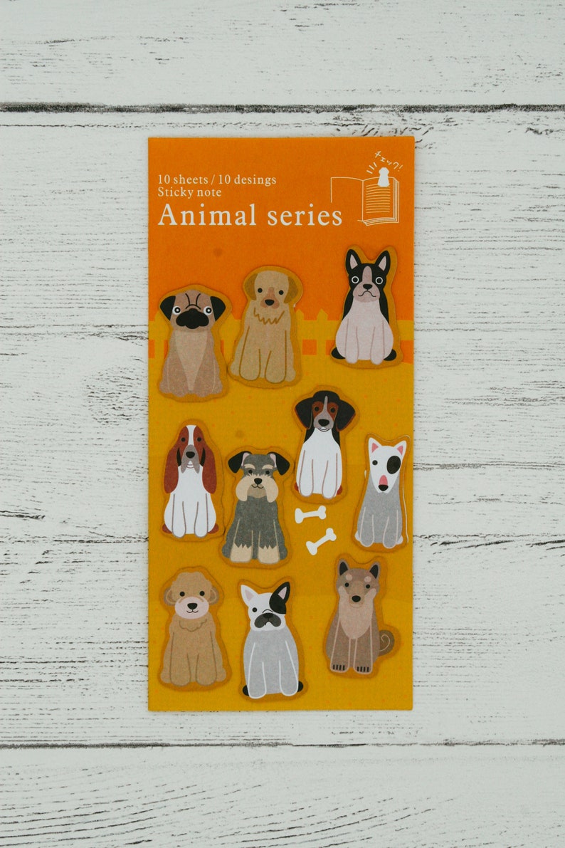 Animal Sticky Notes Memo Pad, Sticky Pad Notes, Note Pad, Planner Notes ...