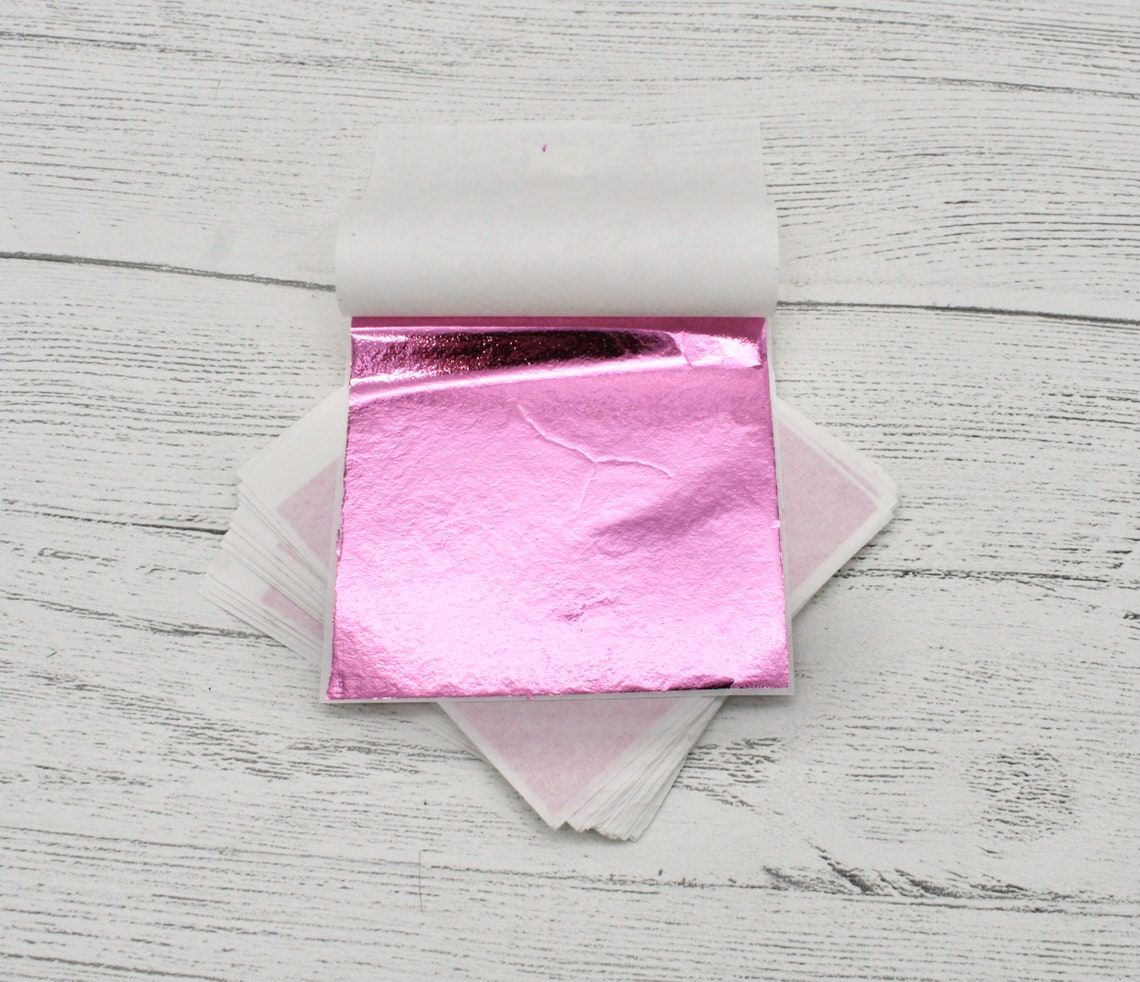 Pink Leaf Foil Paper Sheets for Crafts Resin Scrapbooking - Etsy UK