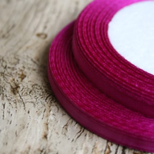 22 Meters of Silk Satin Ribbon - MULTI COLOUR OPTION, Ribbon, Silk ...